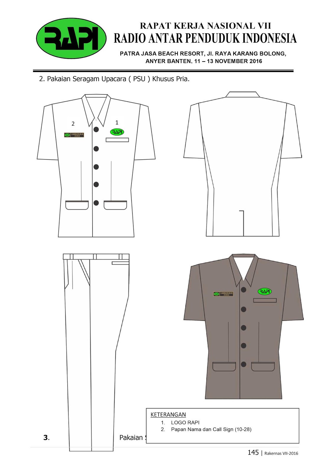 Radio Antar Penduduk Indonesia: STANDAR SERAGAM RAPI NASIONAL