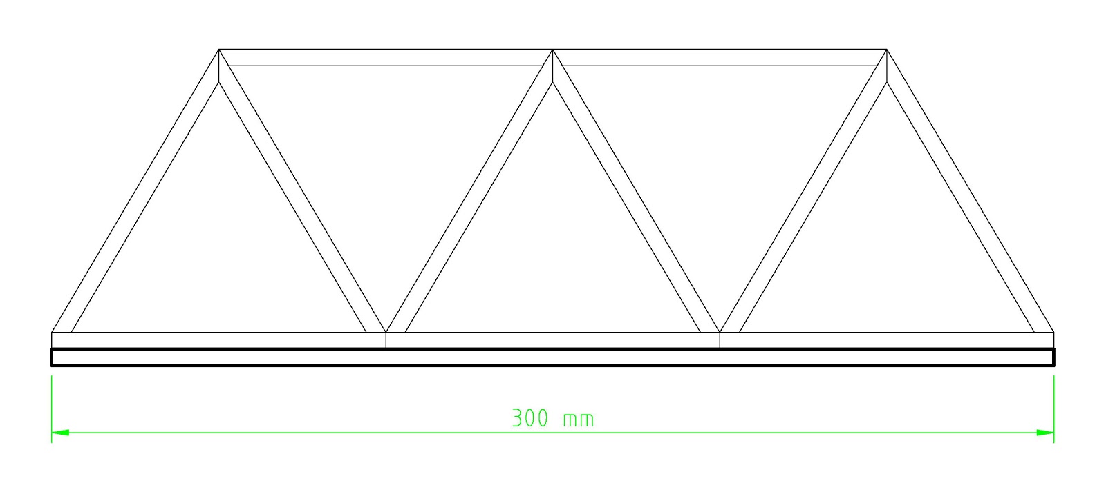 Tecnología 2º E.S.O.: Puente con estructura triangular