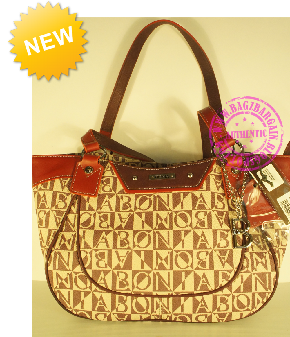 BAGZBARGAIN: New Bonia Signature Leather Small Tote Bag ~ Item #BMRT1003