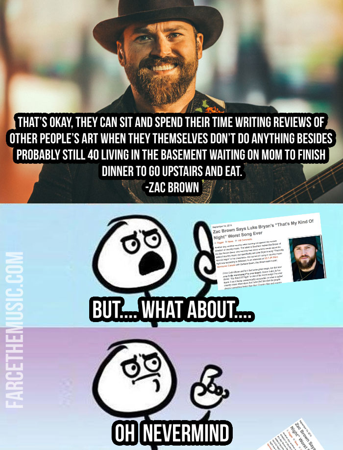 Farce The Music Monday Morning Memes Zac Brown Luke Bryan Sam Hunt Willie