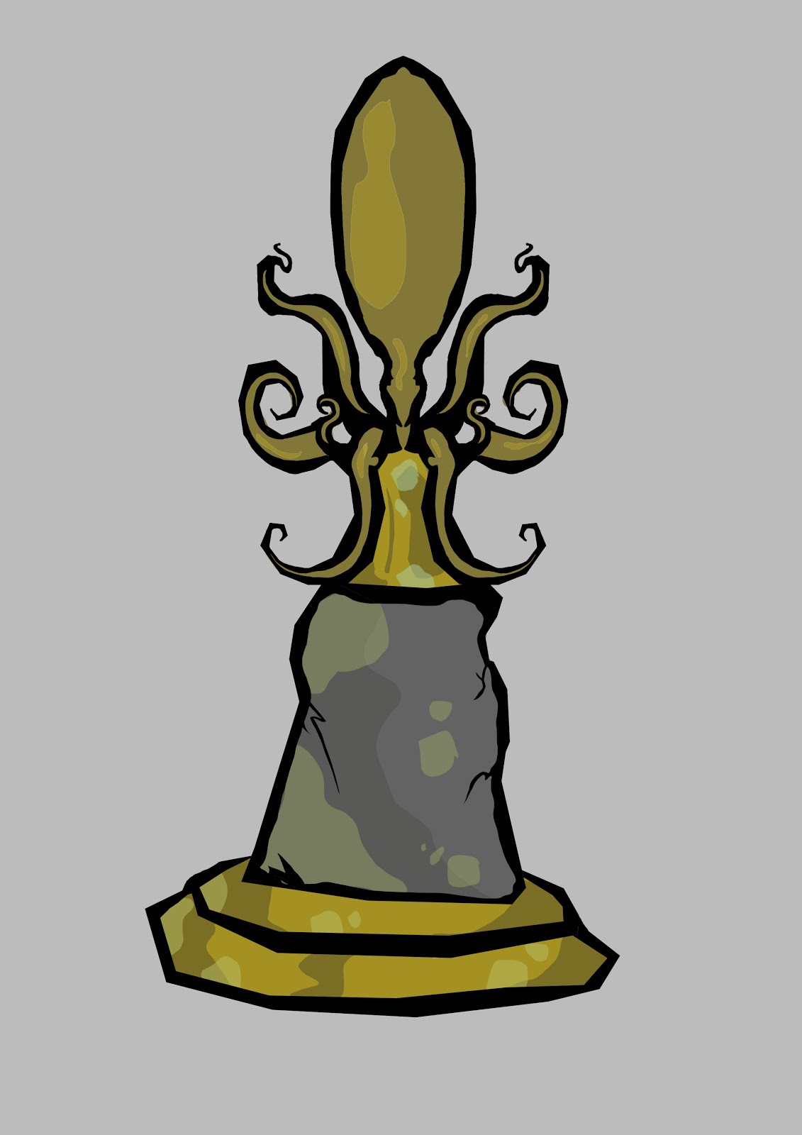 Leviathan: The Leviathan statue.