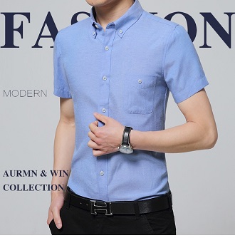 baju kemeja lelaki simple plain kasual pejabat Slim Fit Male Casual ...
