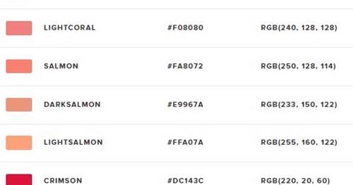 140+ Kode Warna HTML dan CSS Lengkap (Kode Hex dan RGB) - InfoAkurat.com