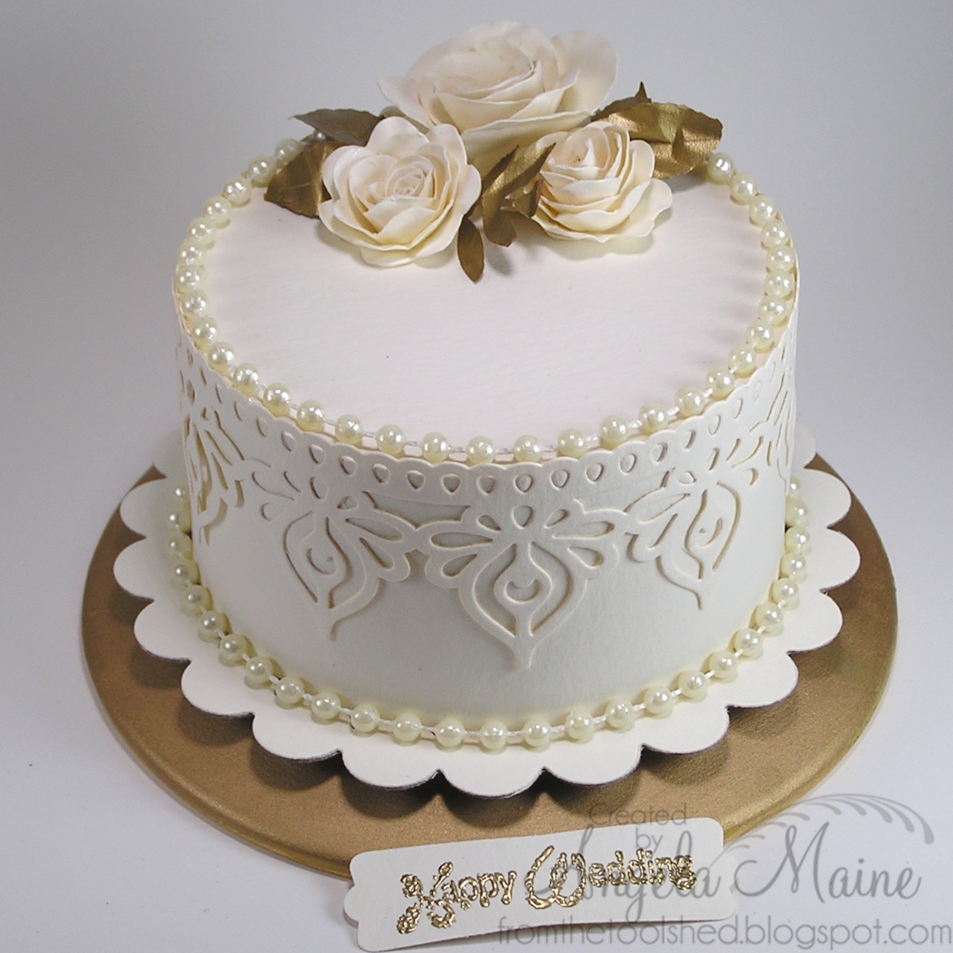 from the tool shed: Butter Cream Wedding Cake