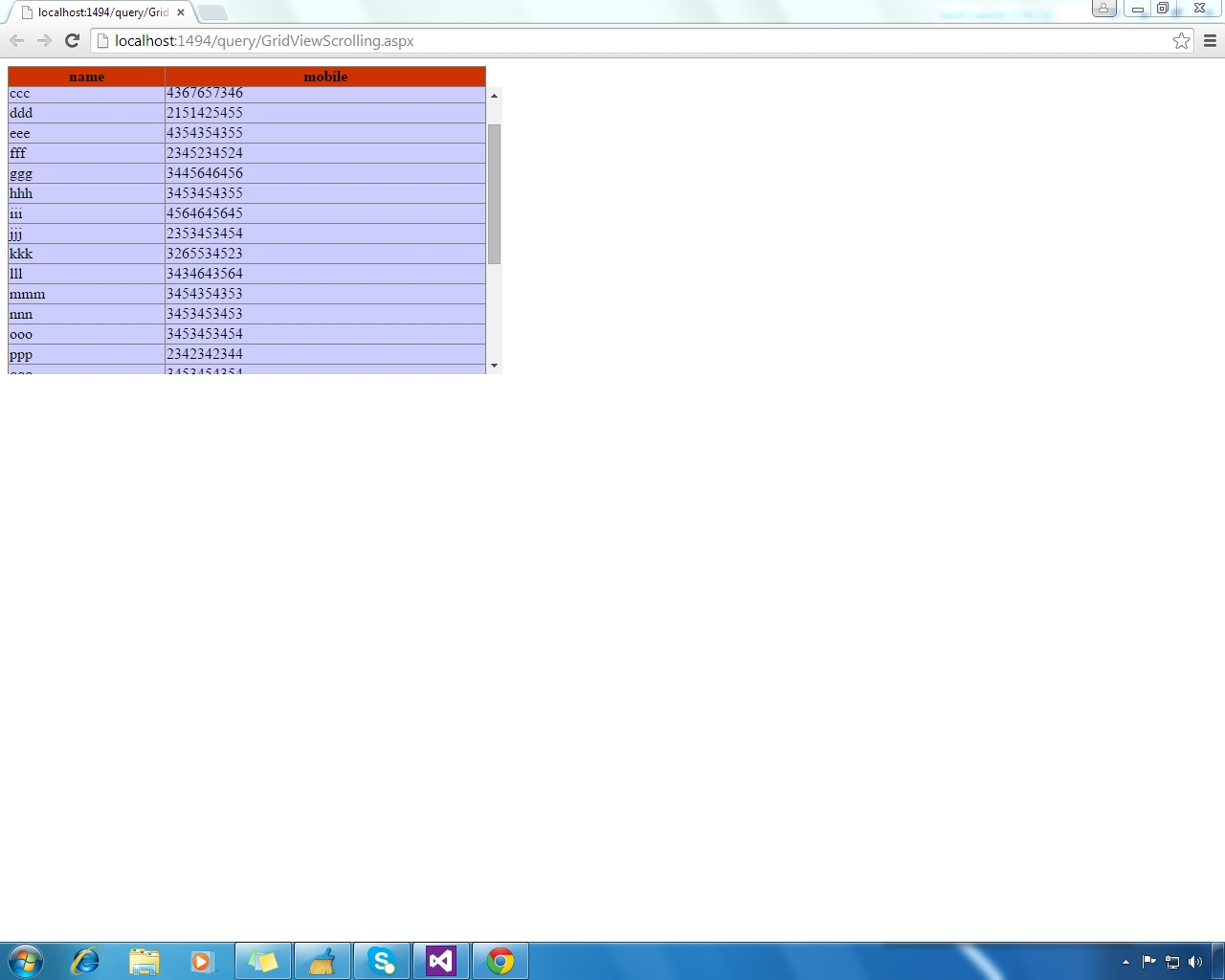 Aspnetcnetvbnetjqueryjavascriptgridviewsql Serverajaxssrsangularjscgridview Row 3994
