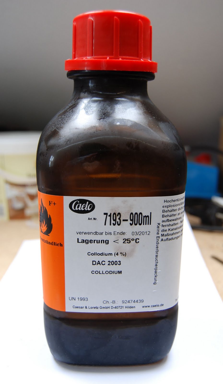 Silberphotographie: Ambrotypie Teil 2: Kollodium