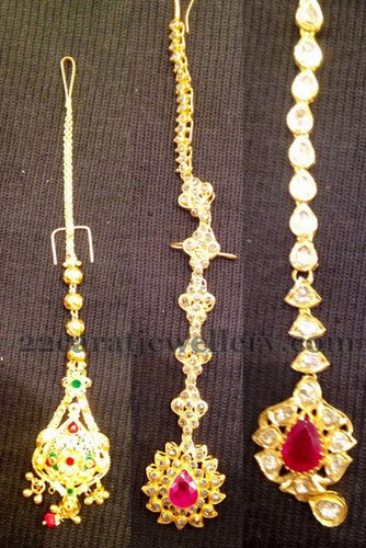 Simple Polki Tika Gallery - Jewellery Designs