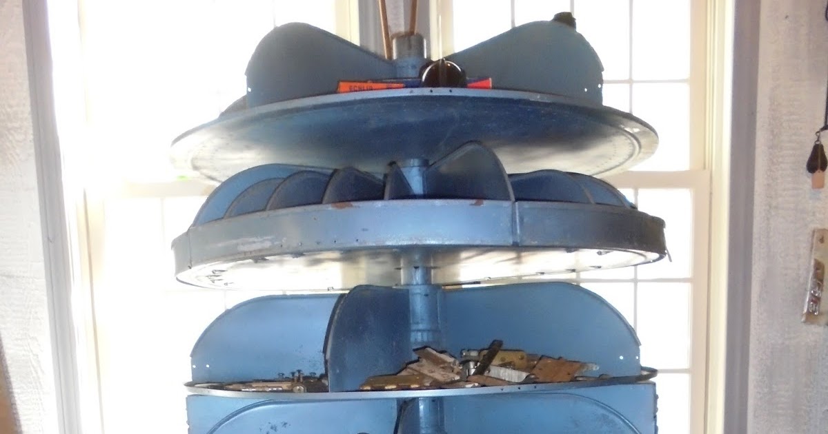 Log Cabin Antiques & Gifts: Metal rotating hardware bins display stand