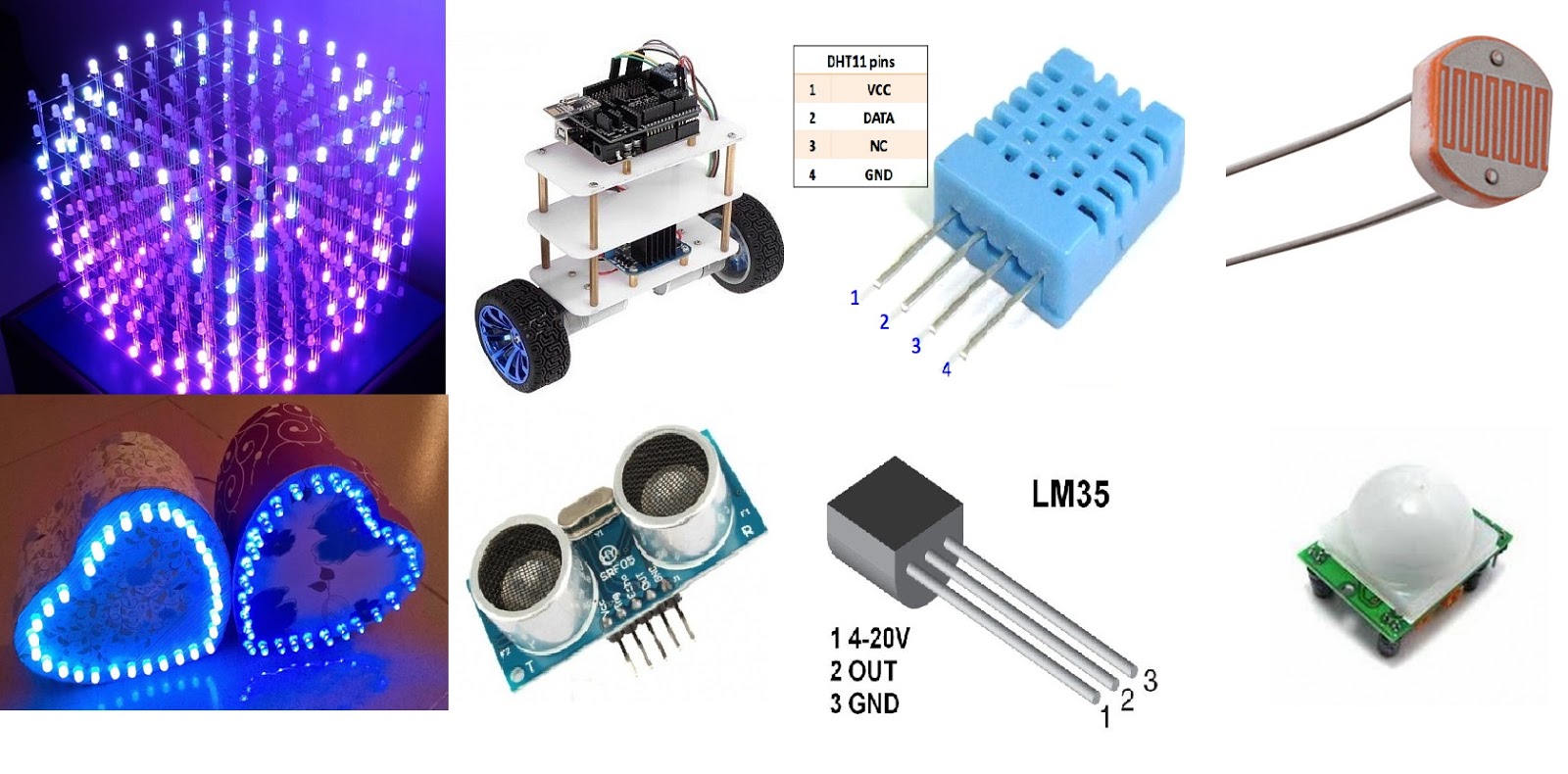 SHARE CODE : LED CUBE, CLOCK LED, ROBOT CÂN BẰNG, CÁC LOẠI CẢM BIẾN ...