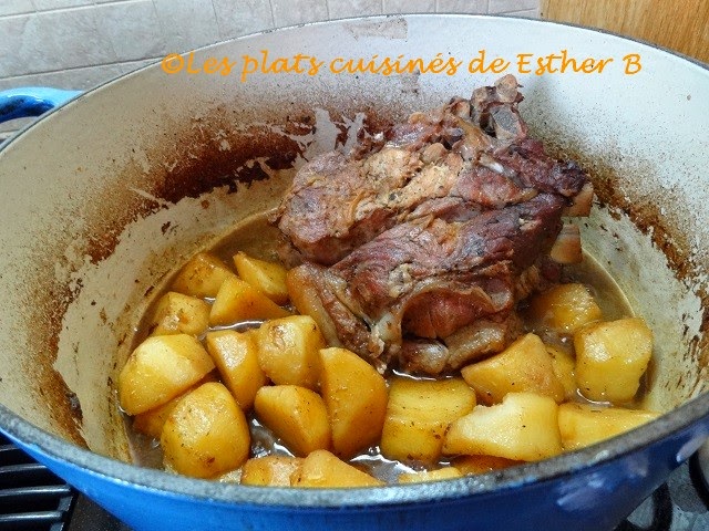 Les plats cuisinés de Esther B: Rôti de porc aux patates jaunes
