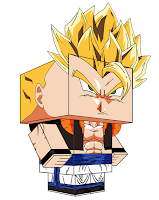 ANIME PAPER TOYS: GOGETA SJ1 (DRAGON BALL) / MORRIGAN AENSLAND ...