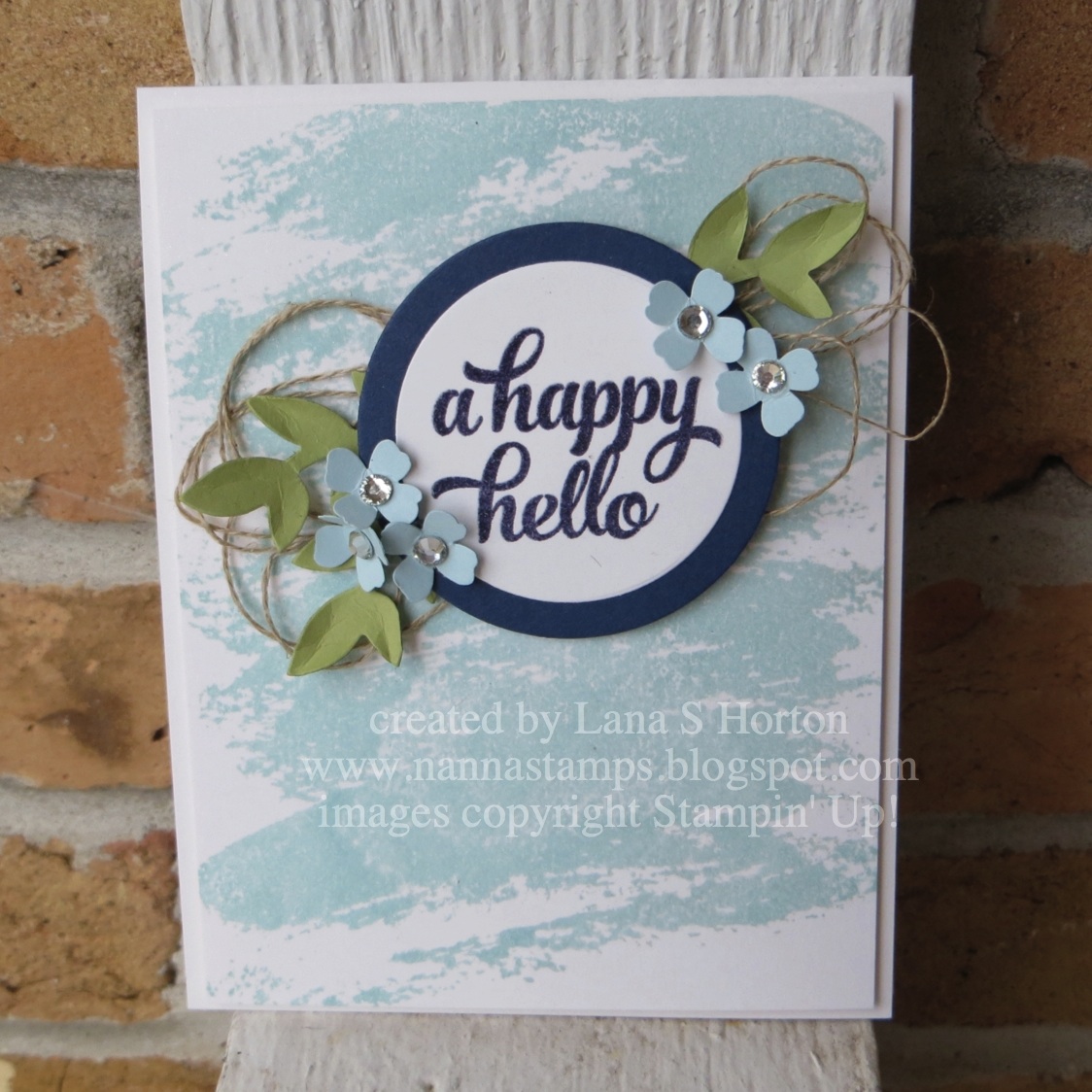 Stamping with Nanna: A Happy Hello Card