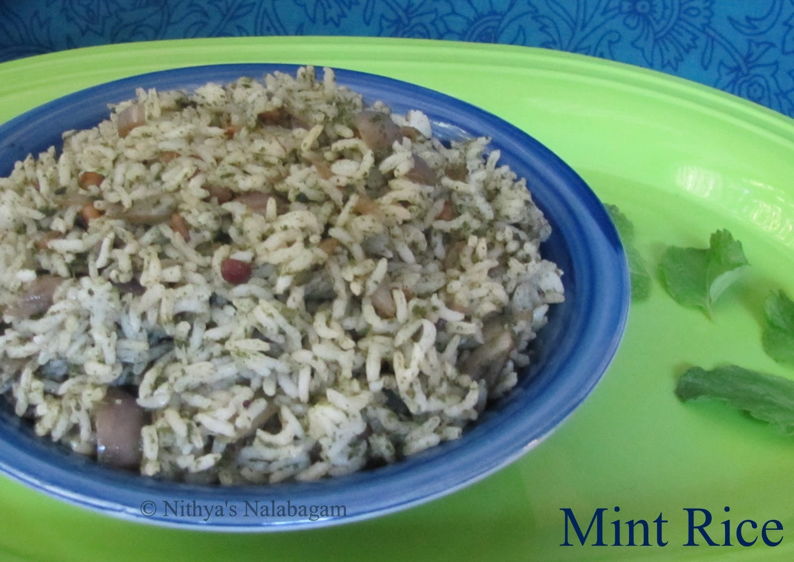 Mint Rice | Pudina Sadam |Nithya's Nalabagam