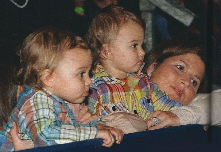 Roger Federer's family - Mirka and twins Myla Rose and Charlene Riva
