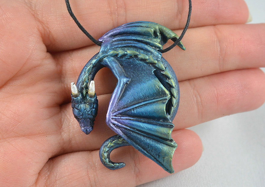 unique handmade dragon jewelry ~ art project ideas and craft ideas