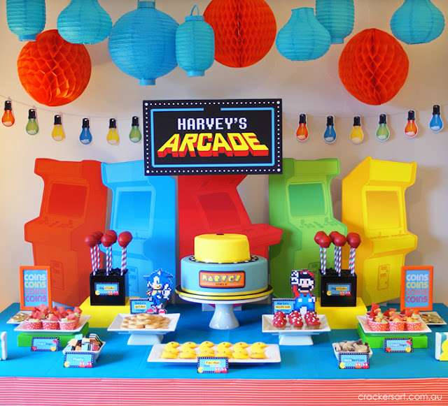 Little Big Company | The Blog: Harvey's Arcade Party by "Crackers Art ...