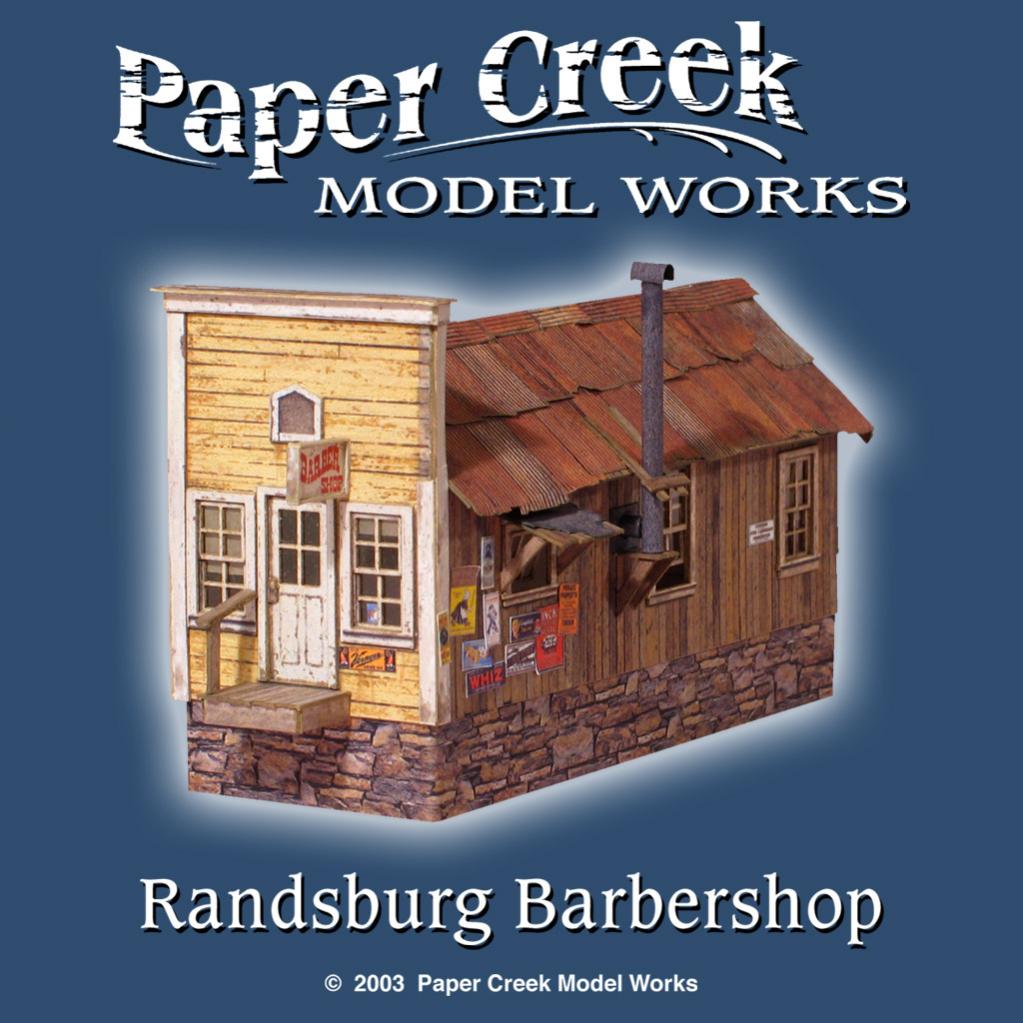 Miniature Architecture Blog: Paper Creek Randsburg Barbershop