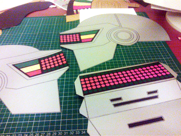 Daft Punk : Thomas Paper Helmet | Paperized Crafts