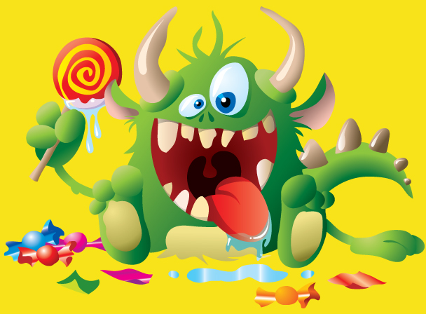 Luna and Lara: ATTACK OF THE HALLOWEEN SUGAR MONSTERS!!!