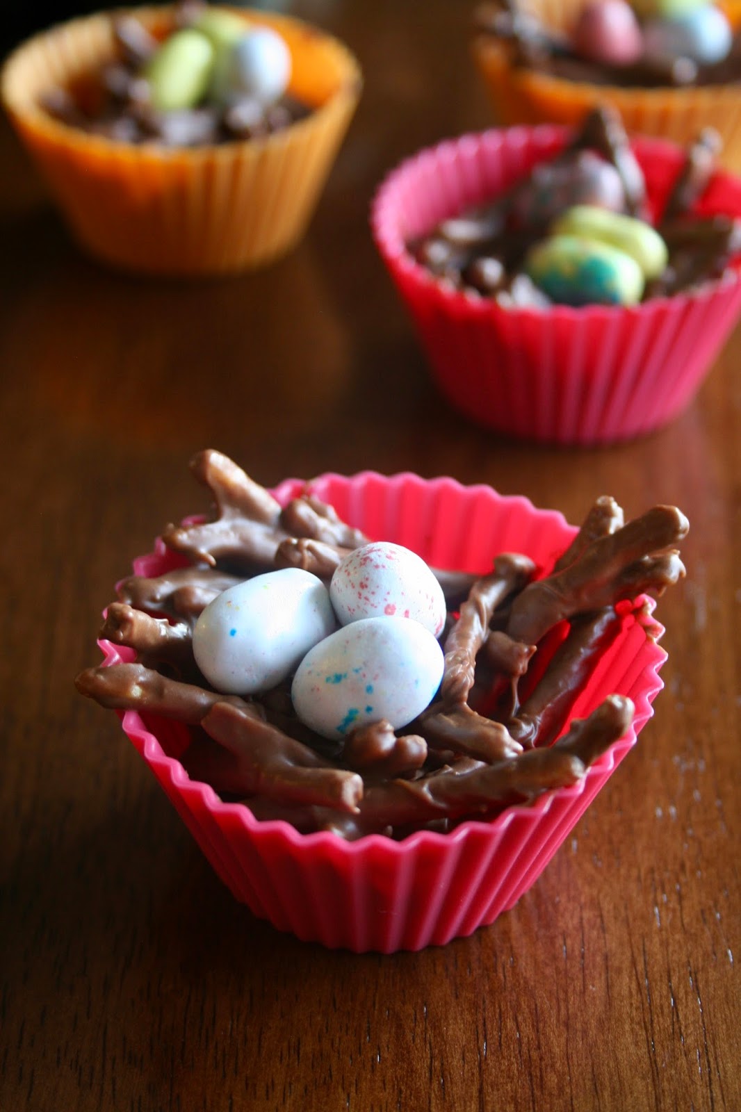 Chocolate Chow Mein Robin Egg Nests