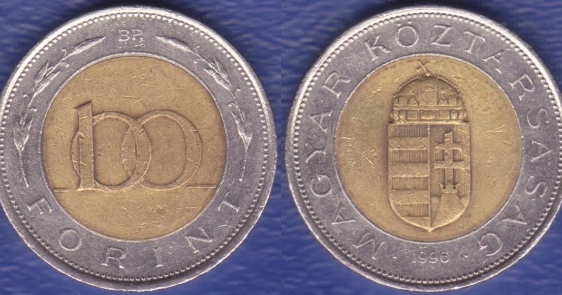 My coins collection: 100 Forint 1996-2011