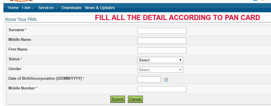 EDUCATION AND JOB INFORMATION: KNOW YOUR PAN CARD STATUS