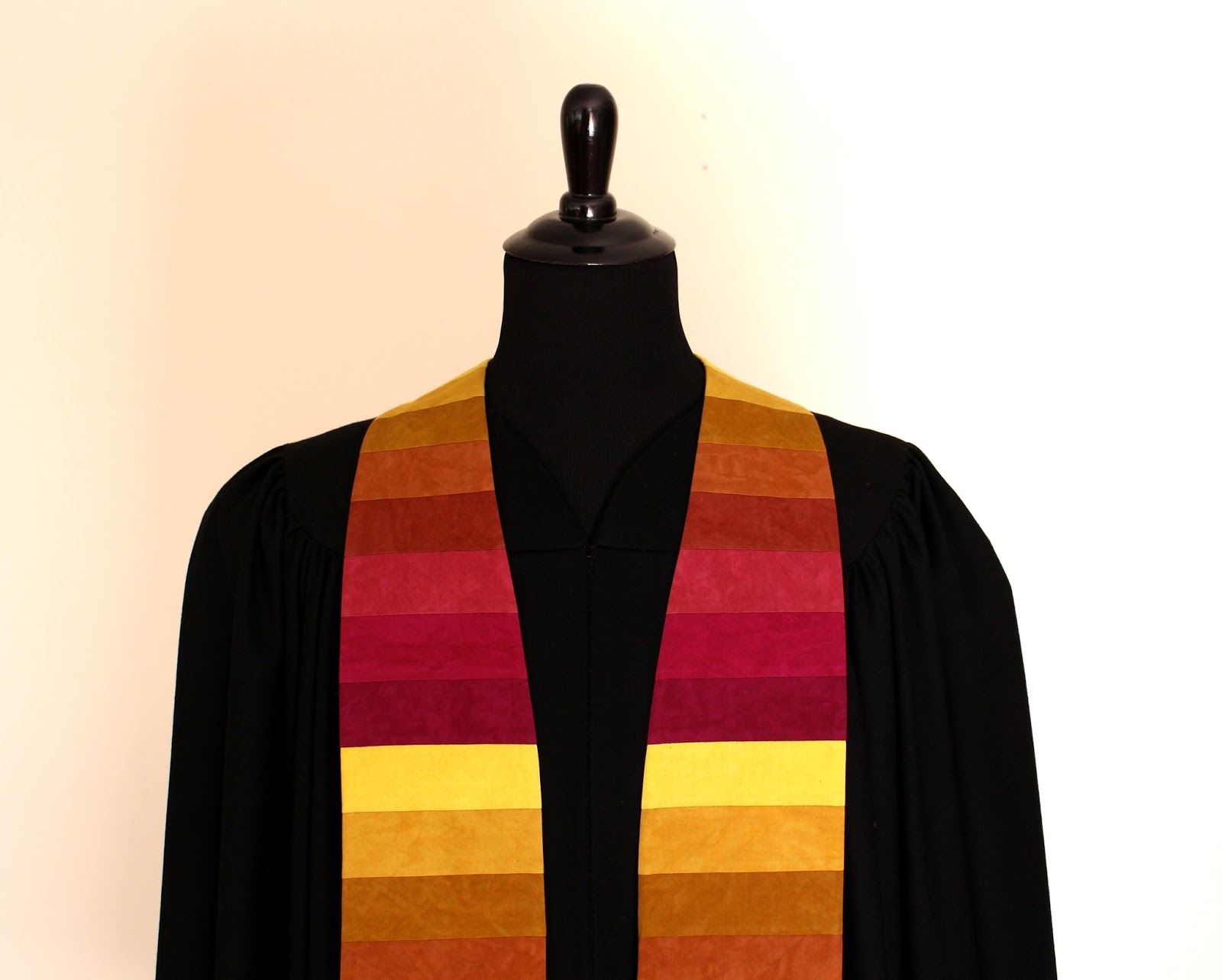 Clergy Stoles: Hand-Dyed Color Gradation Fabrics for Clergy Stoles!