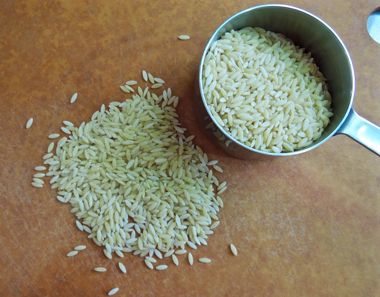 The Briny Lemon: Creamy Chicken Orzo with Broccoli and Fried Egg