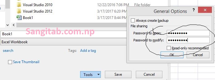 Set up Password on Excel | Sangitab Blog | Collection of Audio Books ...