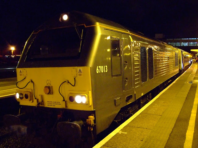 'Along These Tracks' Train Photos Site : Night Photo Class 67013 ...