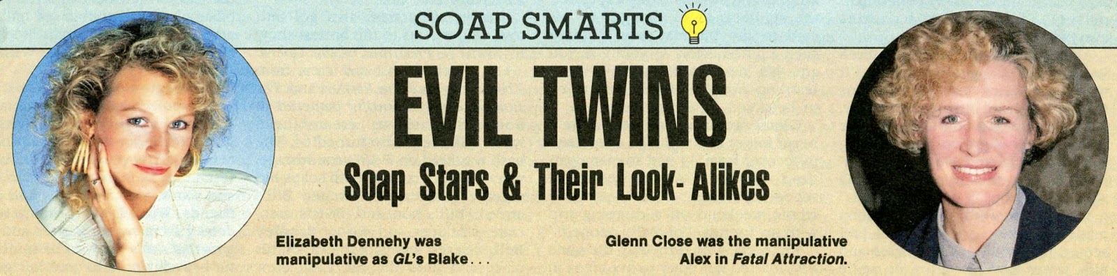 GL: Evil Twins, Soap Stars & Their Look-Alikes: Elizabeth Dennehy
