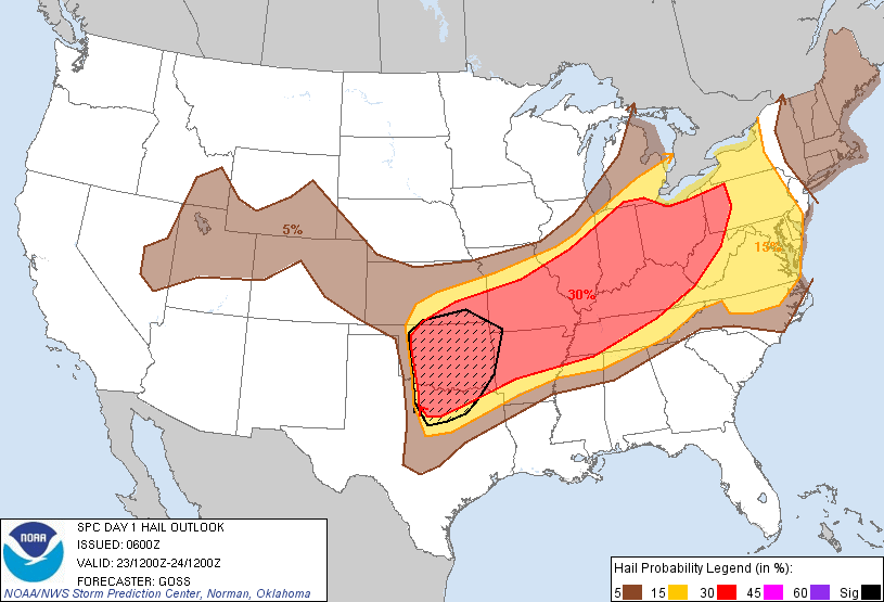 The Weather Centre: May 23 Moderate Risk Severe Weather