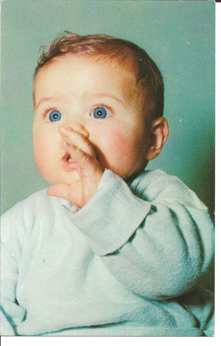 POSTCARD TRAVELER: Quiet Please Baby Vintage Postcard Cute!