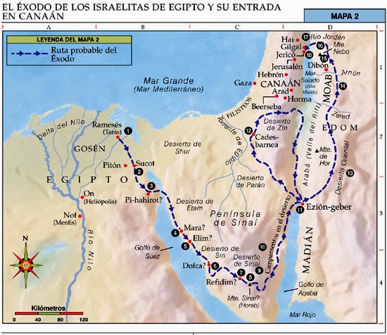 Religión San Pablo: Mapa Éxodo