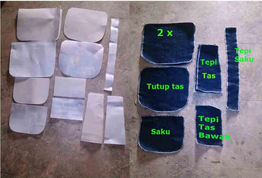 Tutorial Tas Handmade Unik Dari Kain Jeans Dan Materi Bekas - Kerajinan ...
