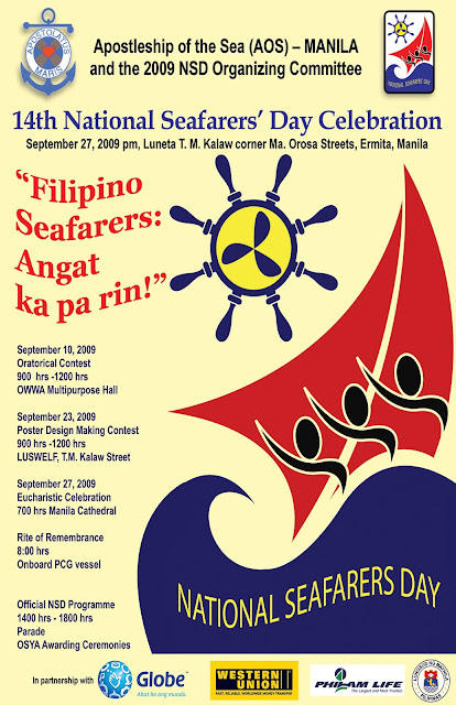 pinoy seafarers' rights: 2009: Fourteenth National Seafarers' Day