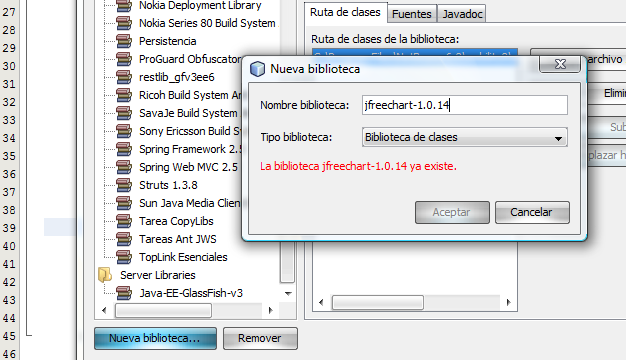 Resolviendo Programas en java que dejan los profes de la DAIS: Importando librerias JfreeChart y ...