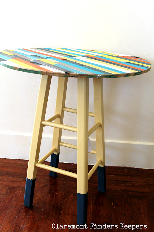 Walrus: Colorful Cafe Table--SOLD on craigslist