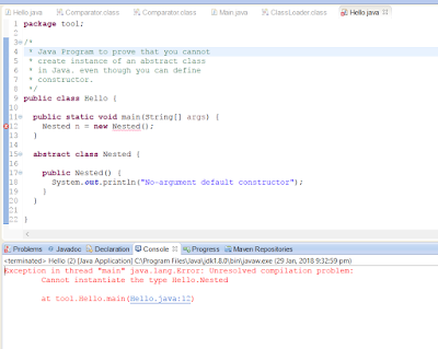 Is it possible to instantiate an Abstract class in Java? | Java67