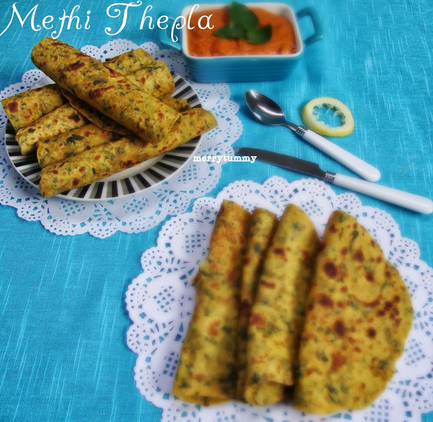 Merry Tummy: Methi Thepla, Fenugreek Leaves Indian Flat Bread