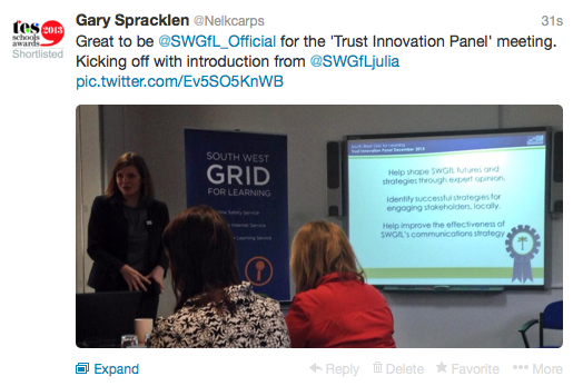Gary Spracklen: SWGfL Trust - Innovation Panel