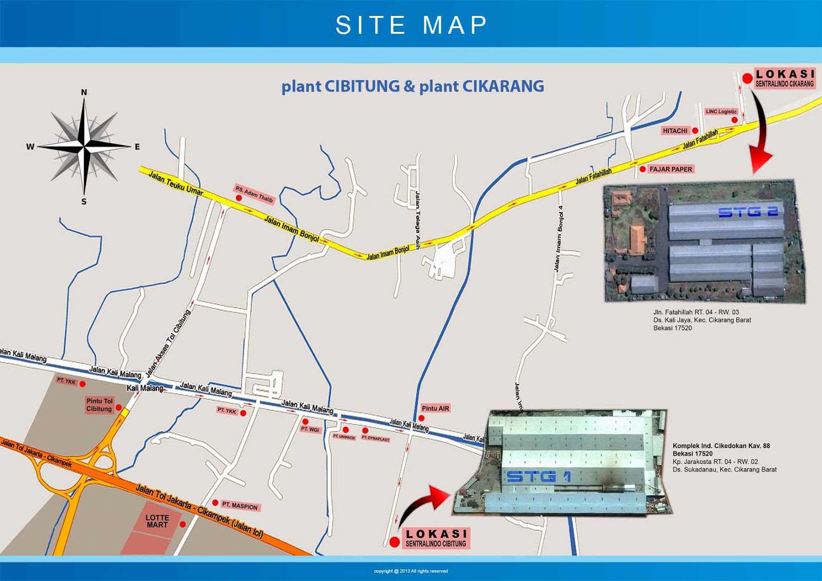 SENTRALINDO TEGUH GEMILANG: SITE MAP