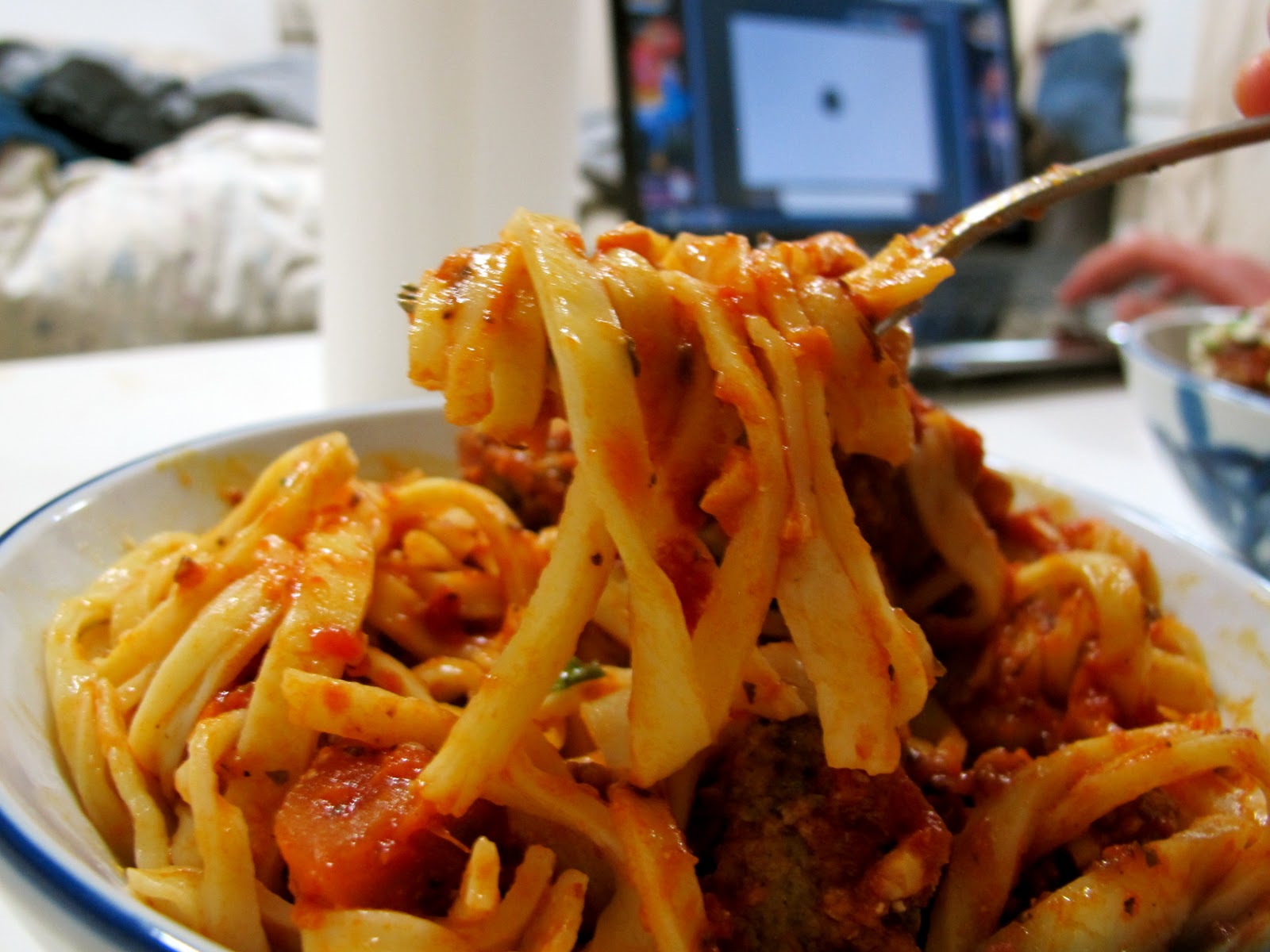 Knifing Forking Spooning: Spaghetti and Meatballs From Scratch - Even ...