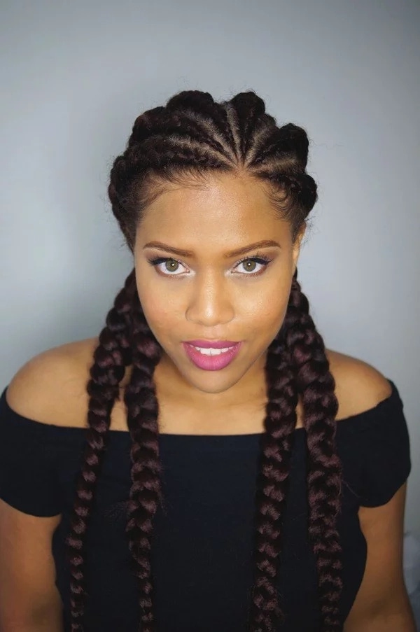 fashions world: Cornrow styles for round faces