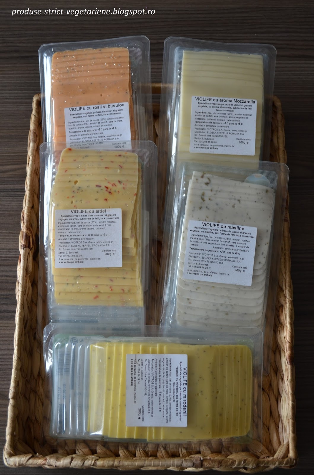 Cascaval vegan, diverse sortimente (marca Violife)