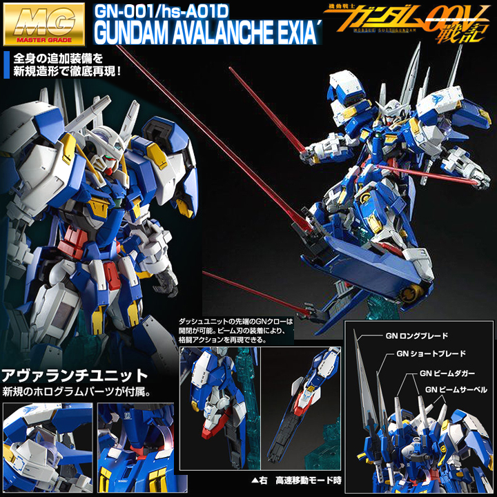HobbyKid: MG 1/100 Gundam Avalanche Exia'