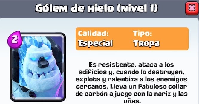 Descubre el Golem de hielo de Clash Royale | Clash of Clans y Clash Royale