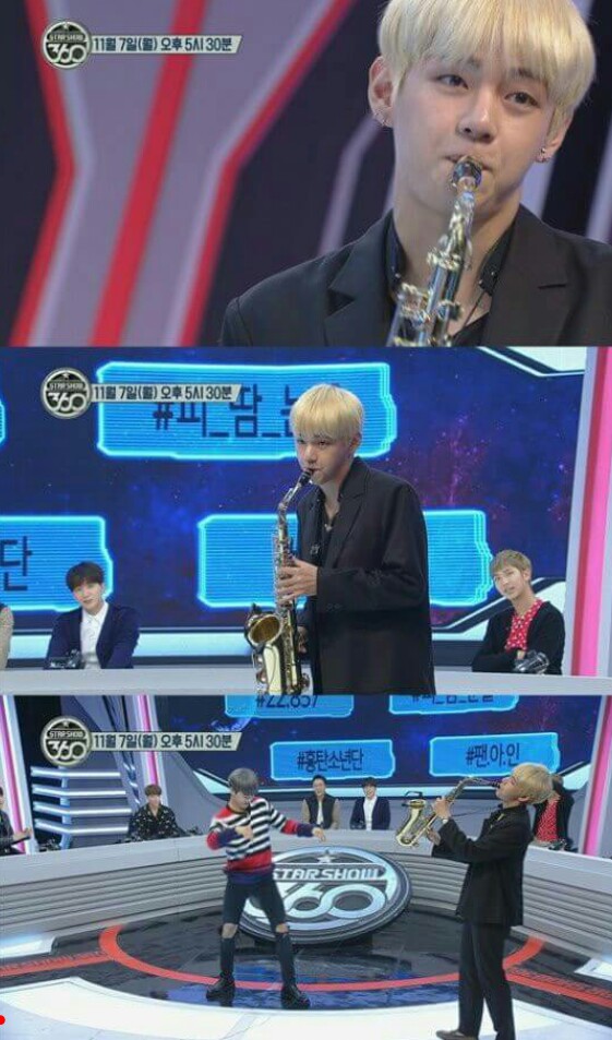 K. Angelia Marshall: V BTS PLAYING SAXOPHONE