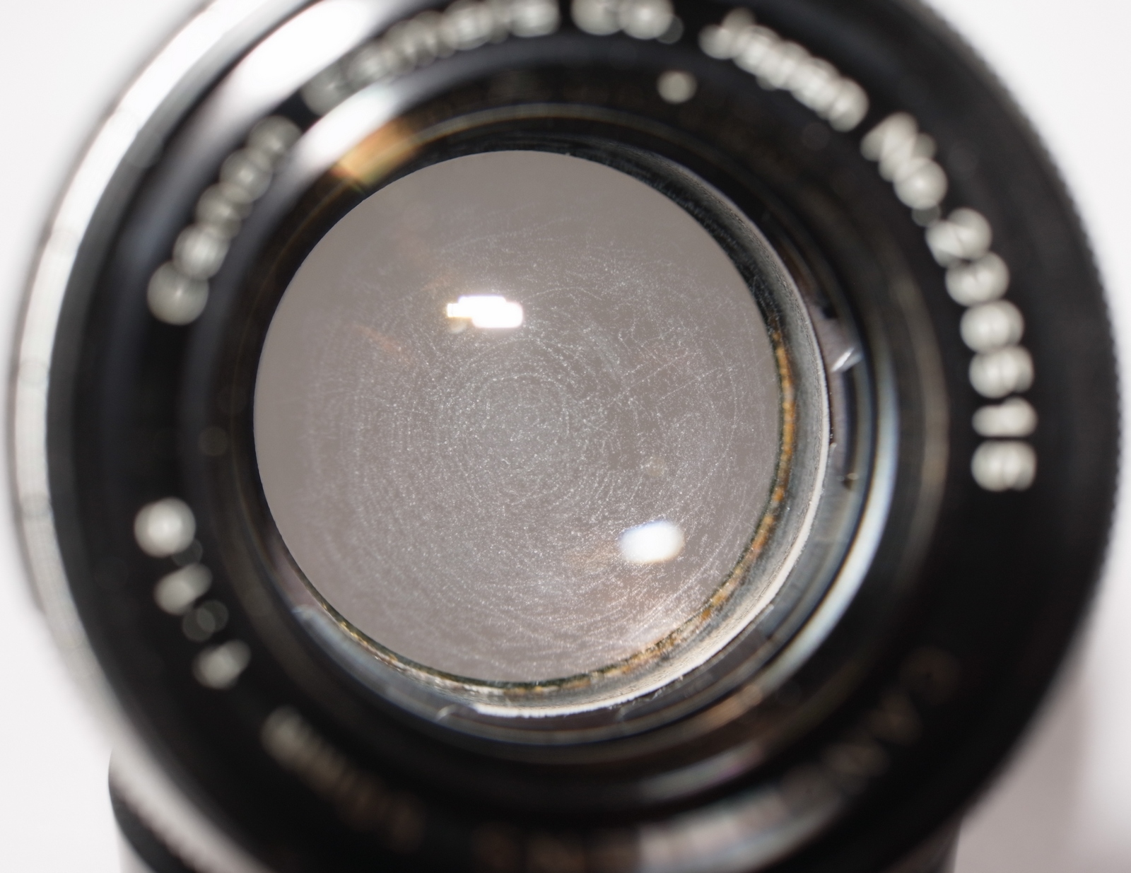 Dirty optical element - positive meniscus