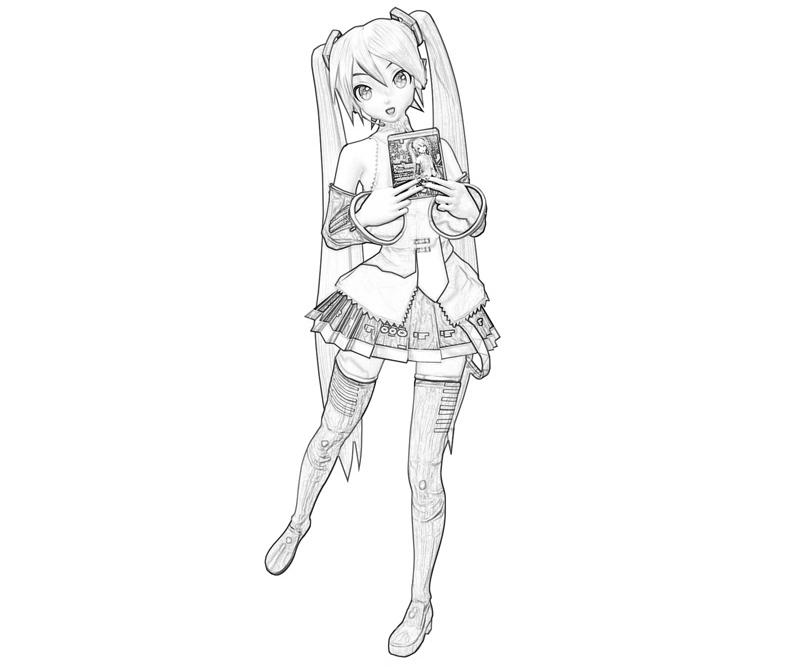 Vocaloid Miku Teto - Free Coloring Pages